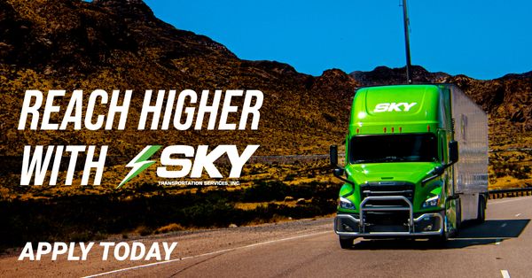 Sky Transportation HIRING CDL-A Drivers -Pay Increases Every 12 Months